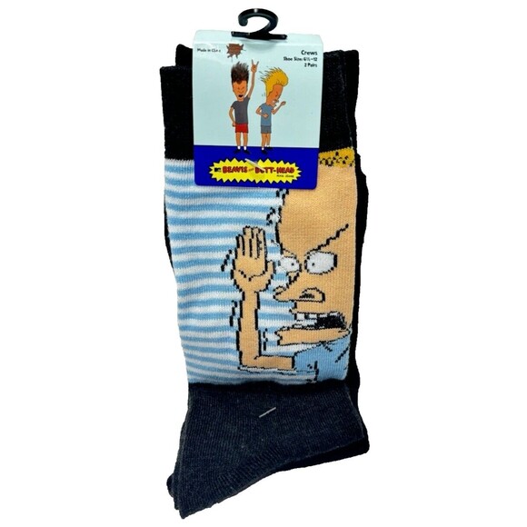 MTV | Underwear & Socks | Beavis And Butthead Crew Socks Mtv You Look ...